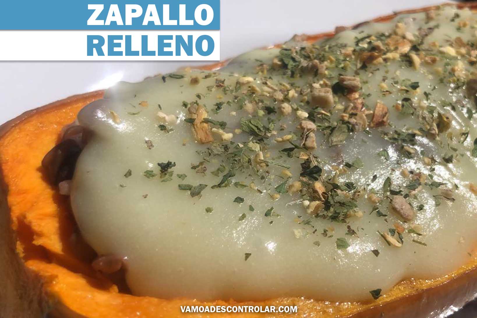 ZAPALLO ANCO RELLENO VEGANO CON 3 INGREDIENTES🥇